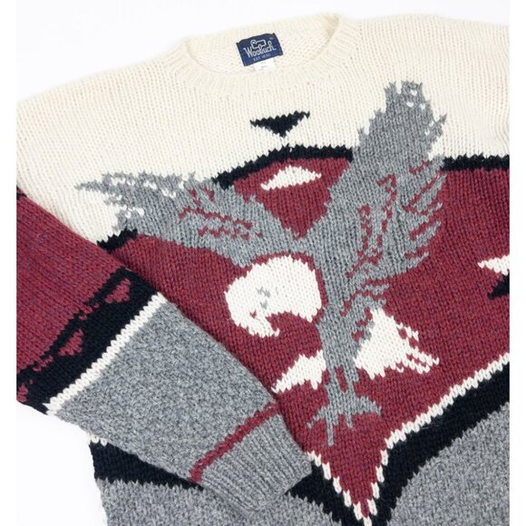 Woolrich | Sweaters | Vintage Woolrich Knit Eagle Sweater Mens Large ...